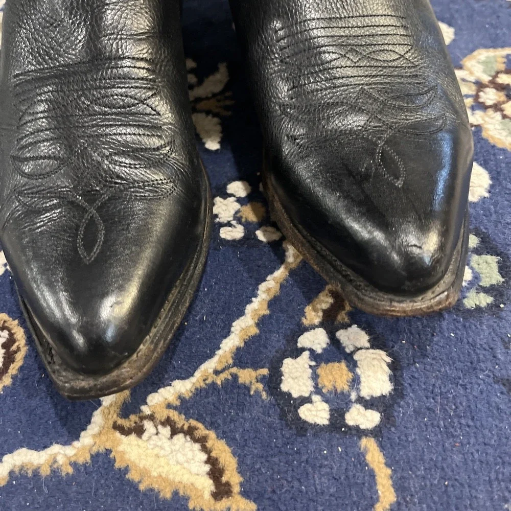 Boulet | Shoes | Vintage Boulet Canada Challenger Black Leather Cowboy ...